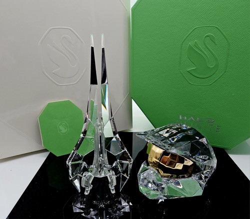 Swarovski Halo Master Chief Helmet Sword Crystal Set Artist Proof AP ...