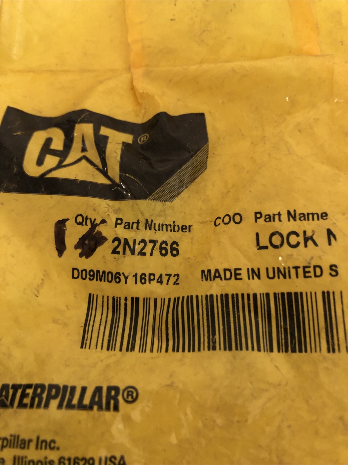2N2766 2n-2766 Locknut Replacement for Caterpillar X12 CAT C15 3406 ...