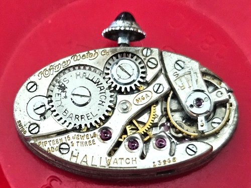 VINTAGE~HOFFMAN HALL M6A~15J SWISS WATCH MOVEMENT (RUNNING) | eBay