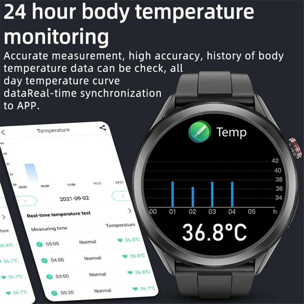 Smart Watch IP67 Waterproof Fitness Tracker Sport Wristband Men Women ...