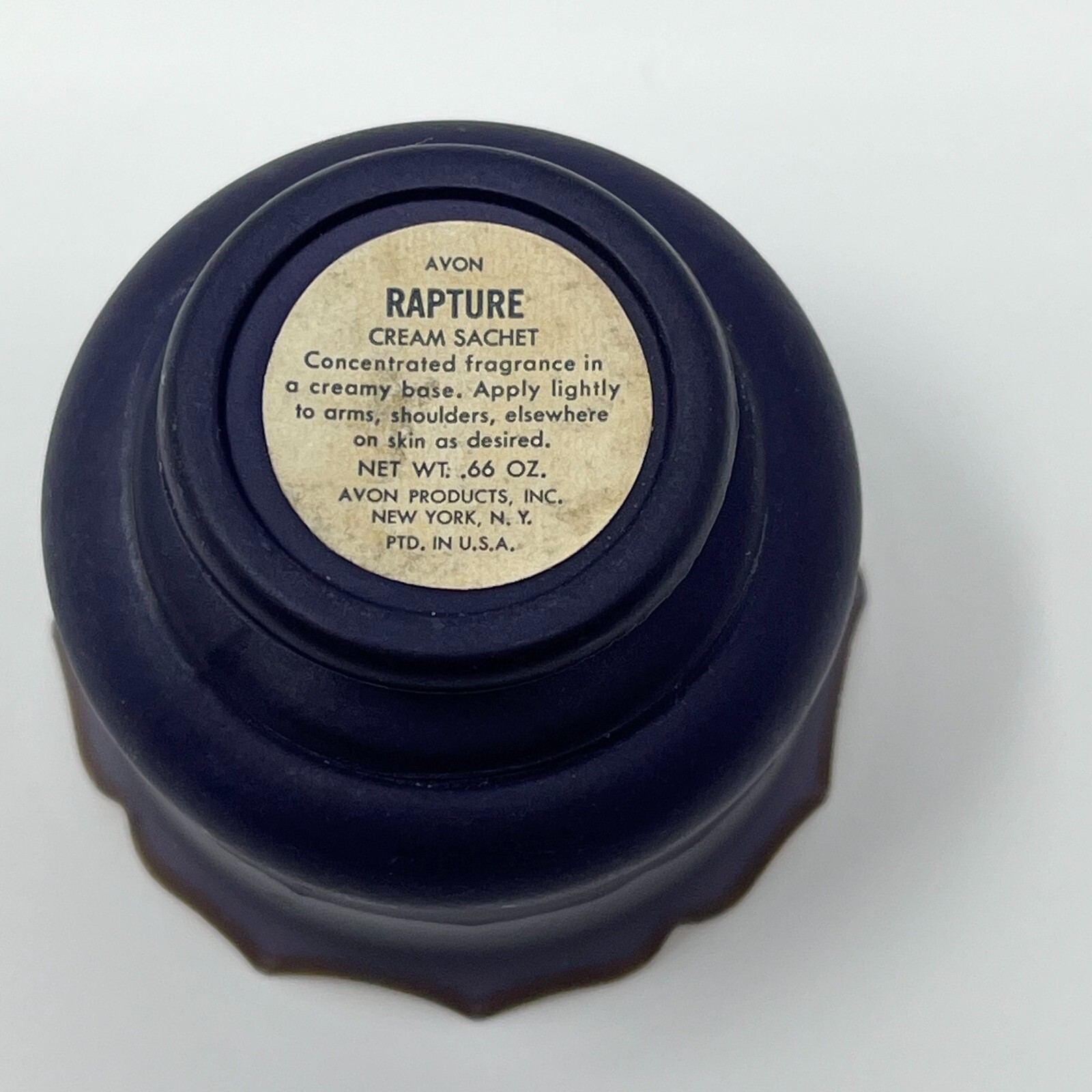 Vintage AVON "Rapture" Cream Sachet Empty Dish/Container with Doves ...