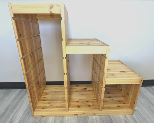 IKEA TROFAST Frame Storage Unit Light White Pine 37"x35 7/8", 603.086. ...