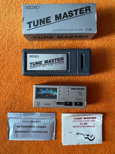 Seiko Quartz Guitar Tuner Model ST-366 w/ Case & Papers-Works Perfectly ...