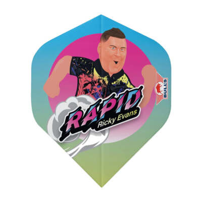 Bull's NL Ricky Evans Rapid Cartoon No2 Dart Flights | eBay UK