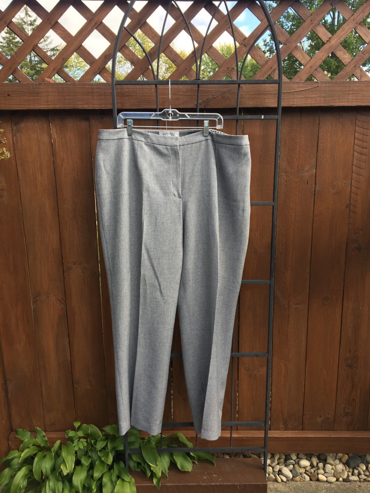 Kasper Separates Gray Classic Fit Kate Dress Trousers 20W | eBay