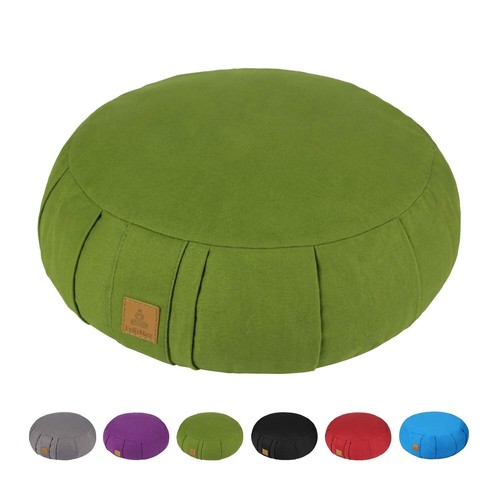 Round Zafu Meditation Cushion, D=15" H=5.5" Zabuton Meditation Pillow ...