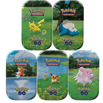 TCG Pokemon GO Mini Tin - SEALED Art Set (5 Tins) | eBay