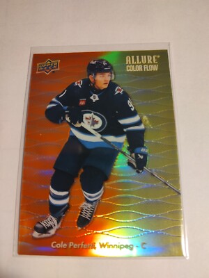 2023-24 Upper Deck Allure - Color Flow Orange Yellow #CF-13 Cole ...
