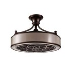 Ceiling Fan Windara LED Indoor Covered Indoor Bronze Light Kit Remote ...