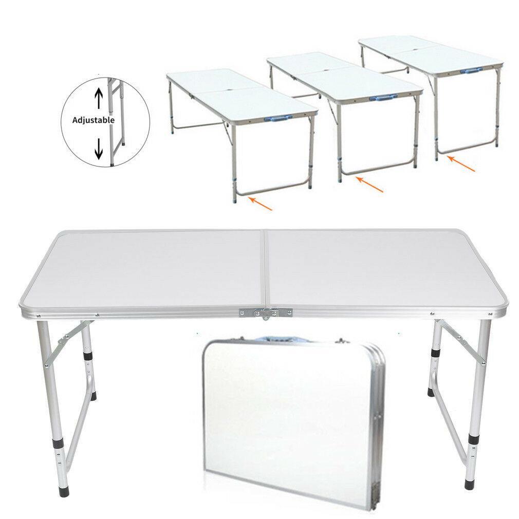Six Foot Folding Tables Cosco 2.5 Ft X 6 Ft Fold In Half Indoor Or