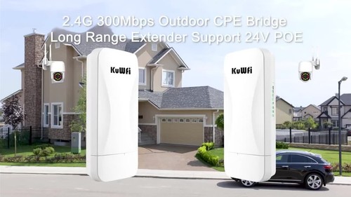 300Mbps Outdoor Wireless Bridge 2.4G Wi-fi Signal PTP PTMP Long Range ...