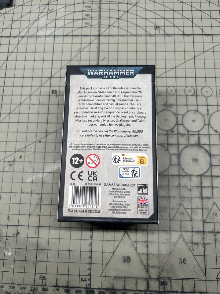 WARHAMMER 40k Chapter Approved 2025-26 Mission Deck *NEW* | eBay