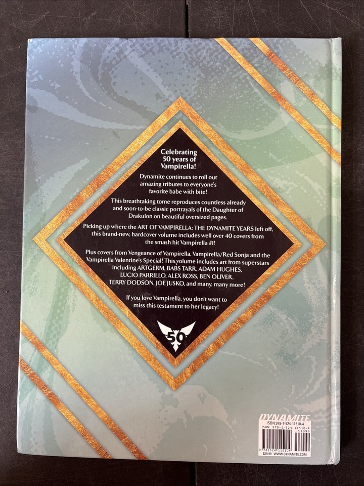 VAMPIRELLA 50th Anniversary Art Book HC Dynamite Comics | eBay