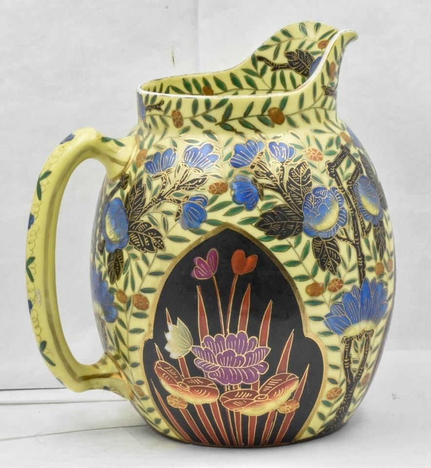 Royal Vienna BEEHIVE Ball jug porcelain pitcher Gold Accents 7.5" Asian ...