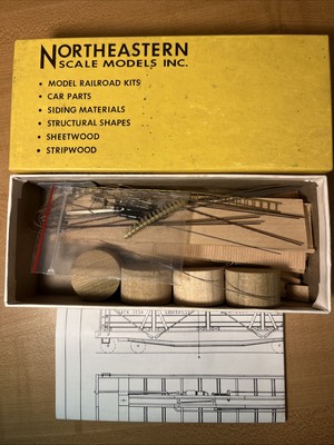 Northeastern Scale Models HT-1 VON ALLMEN PICKLE TUB CAR ho Wood Kit | eBay