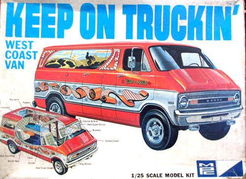 MPC 1/25 DODGE VAN KEEP ON TRUCKING VINTAGE KIT ANNUAL ISSUE LOOKS ...