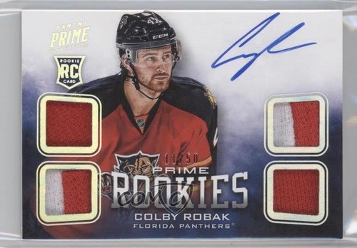 2012-13 Panini Prime - Prime Rookies Colby Robak #124 Holo Silver /50 ...