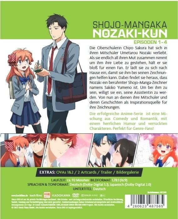Shojo-Mangaka Nozaki-Kun Vol. 1 (Ep. 1-4) (DVD) (UK IMPORT) | eBay