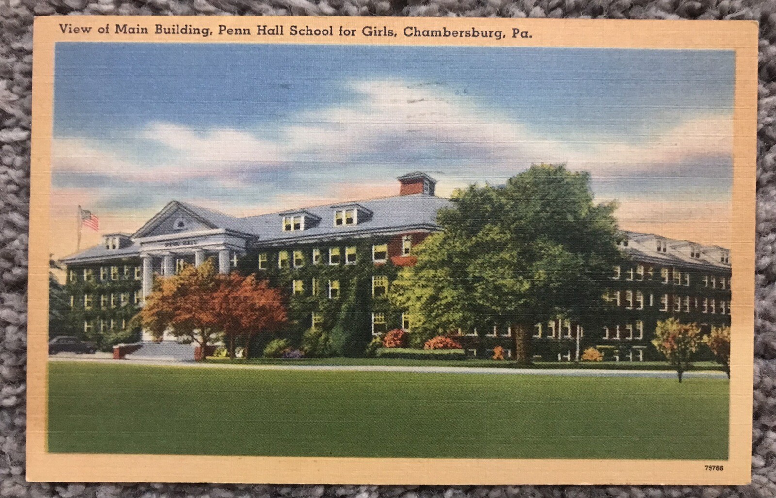 Vintage Main Building Penn Hall School for Girls Chambersburg PA Linen ...