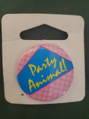 VTG Party Animal Button Pin . PHAR MOR Gibson Greetings 80s 90s? New | eBay