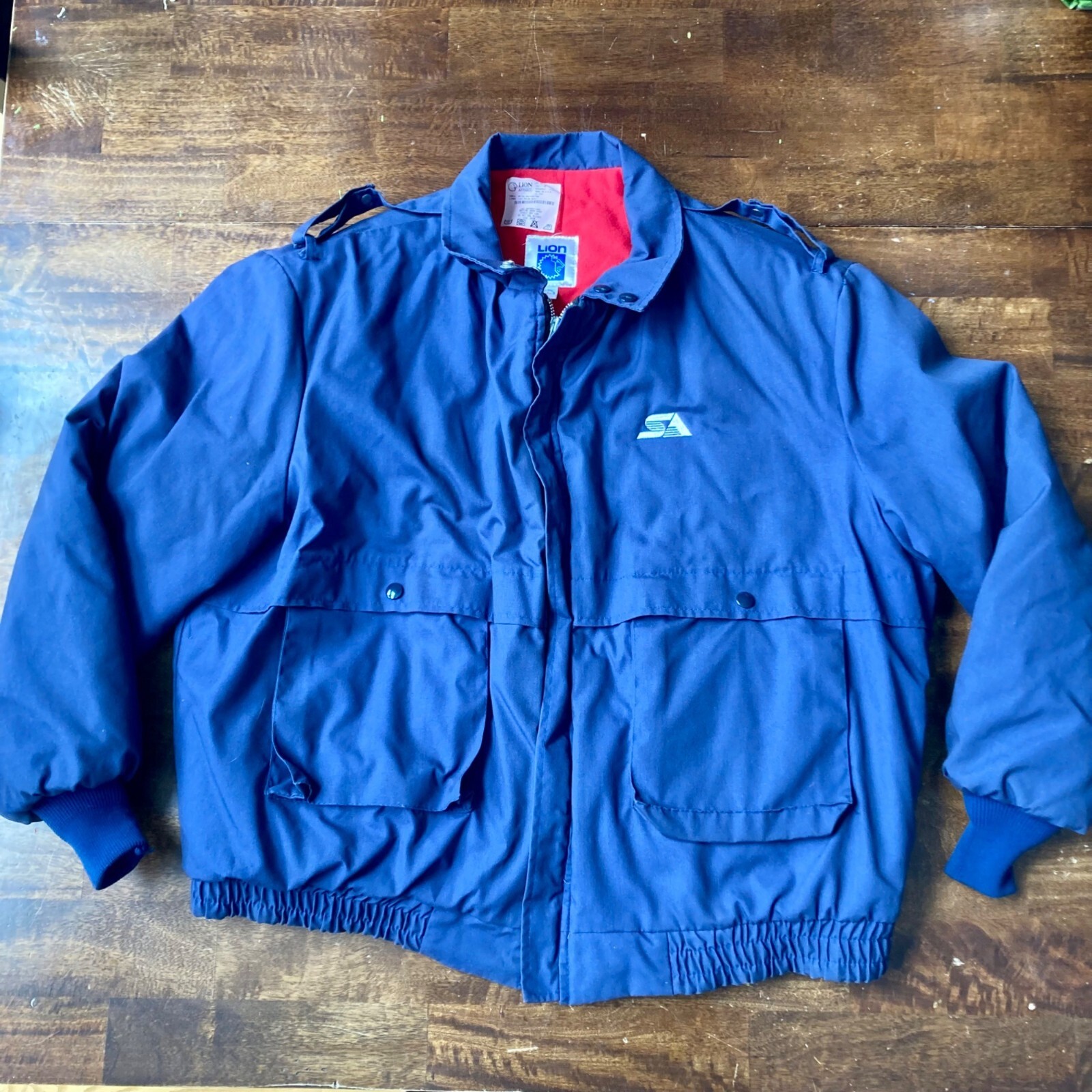 Vintage Super America SA Gas Station Uniform Jacket b… - Gem