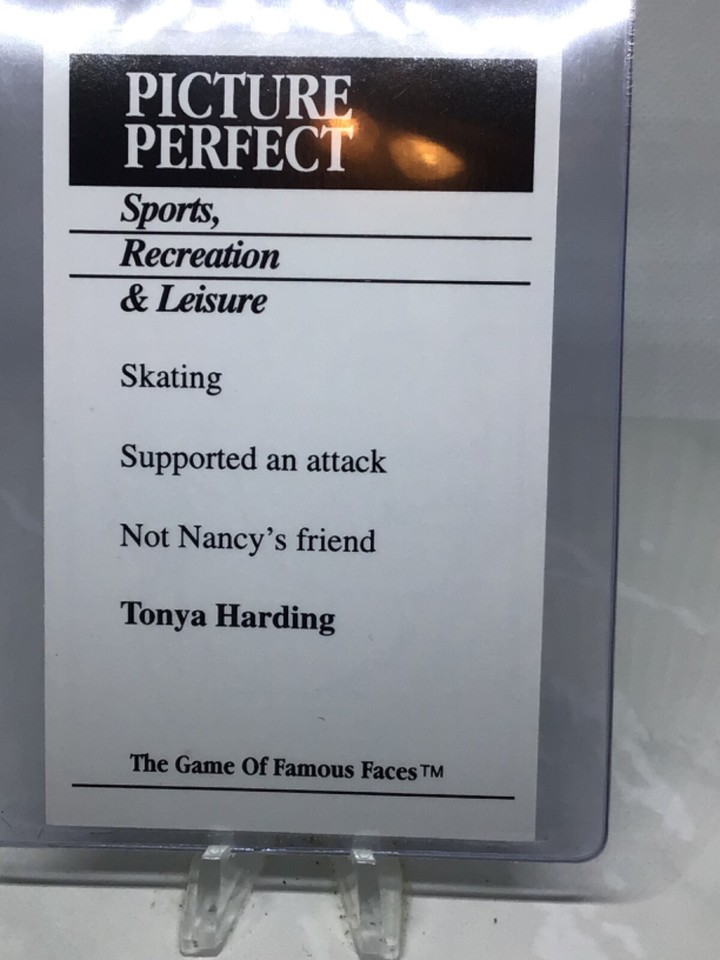1998 Lang Gang Picture Perfect Game of Famous Faces Tonya Harding | eBay