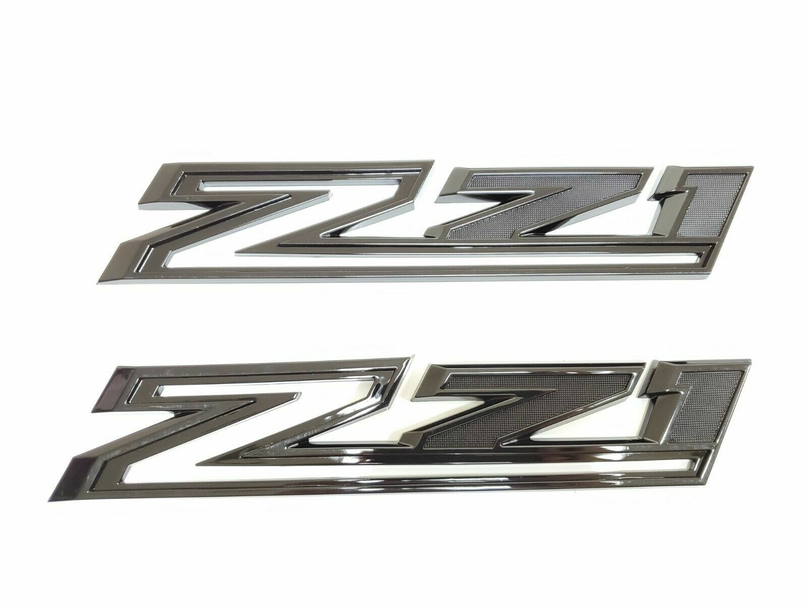 2pcs 2019-2023 Chevy Silverado Z71 Emblem OEM Fender Gloss Black ...