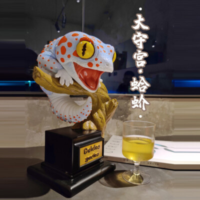 Gekko gecko Plus 30cm Statue Figure Desktop Decoration Model | eBay