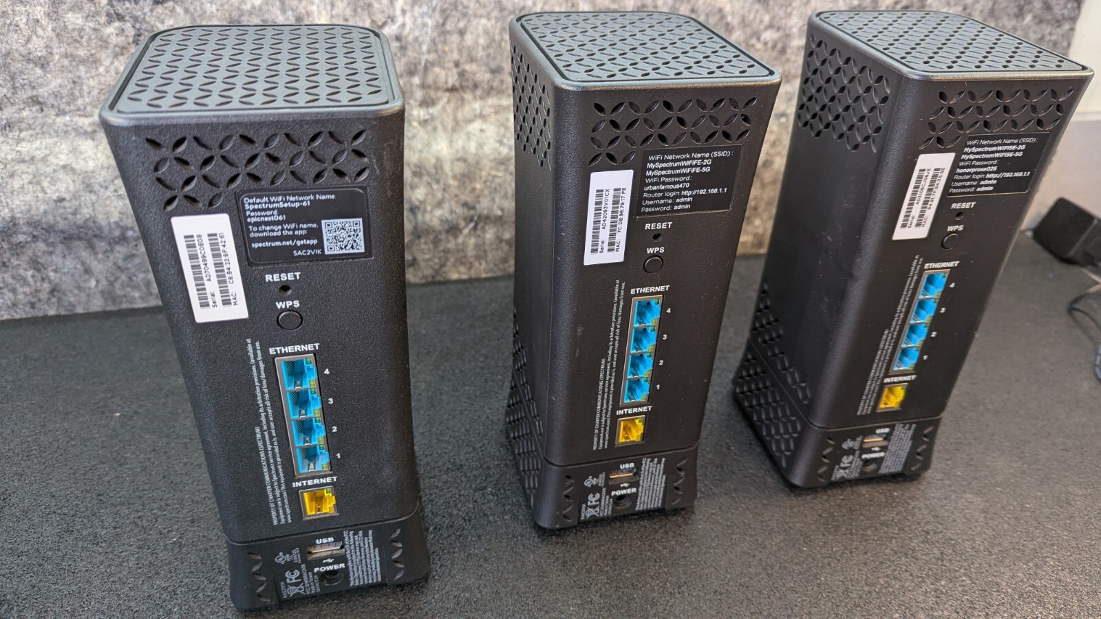 Spectrum Routers SAX1V1S SAX2V1S RAC2V1K - No Power Cord for sale ...