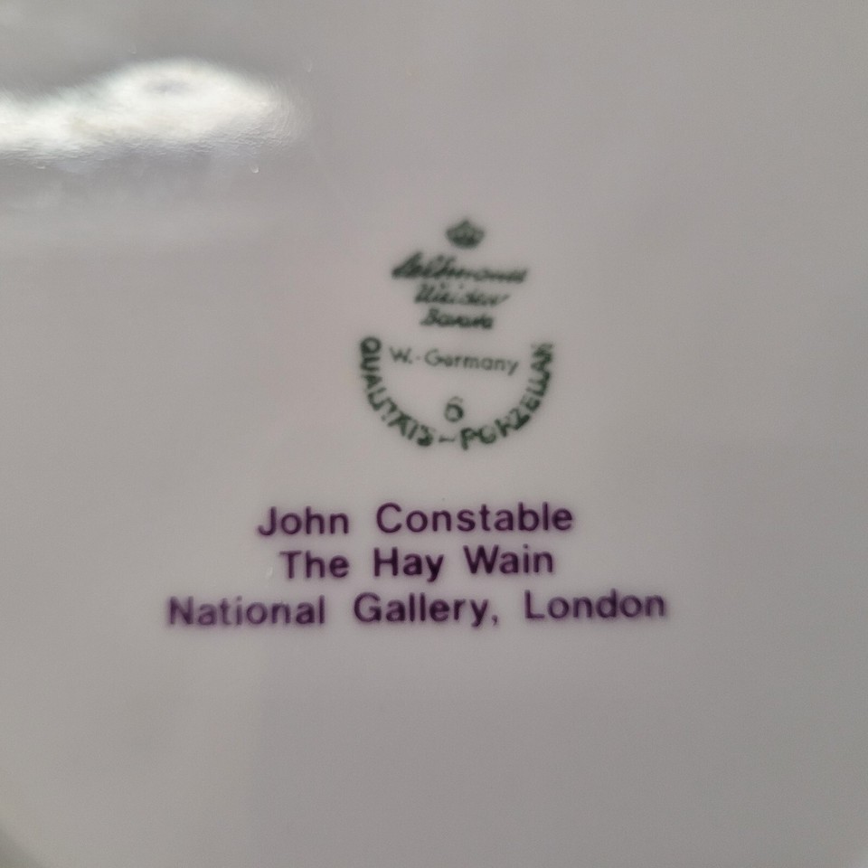 Vintage Seltmann Weiden Plate Bavaria W. Germany "The Hay Wain" John ...