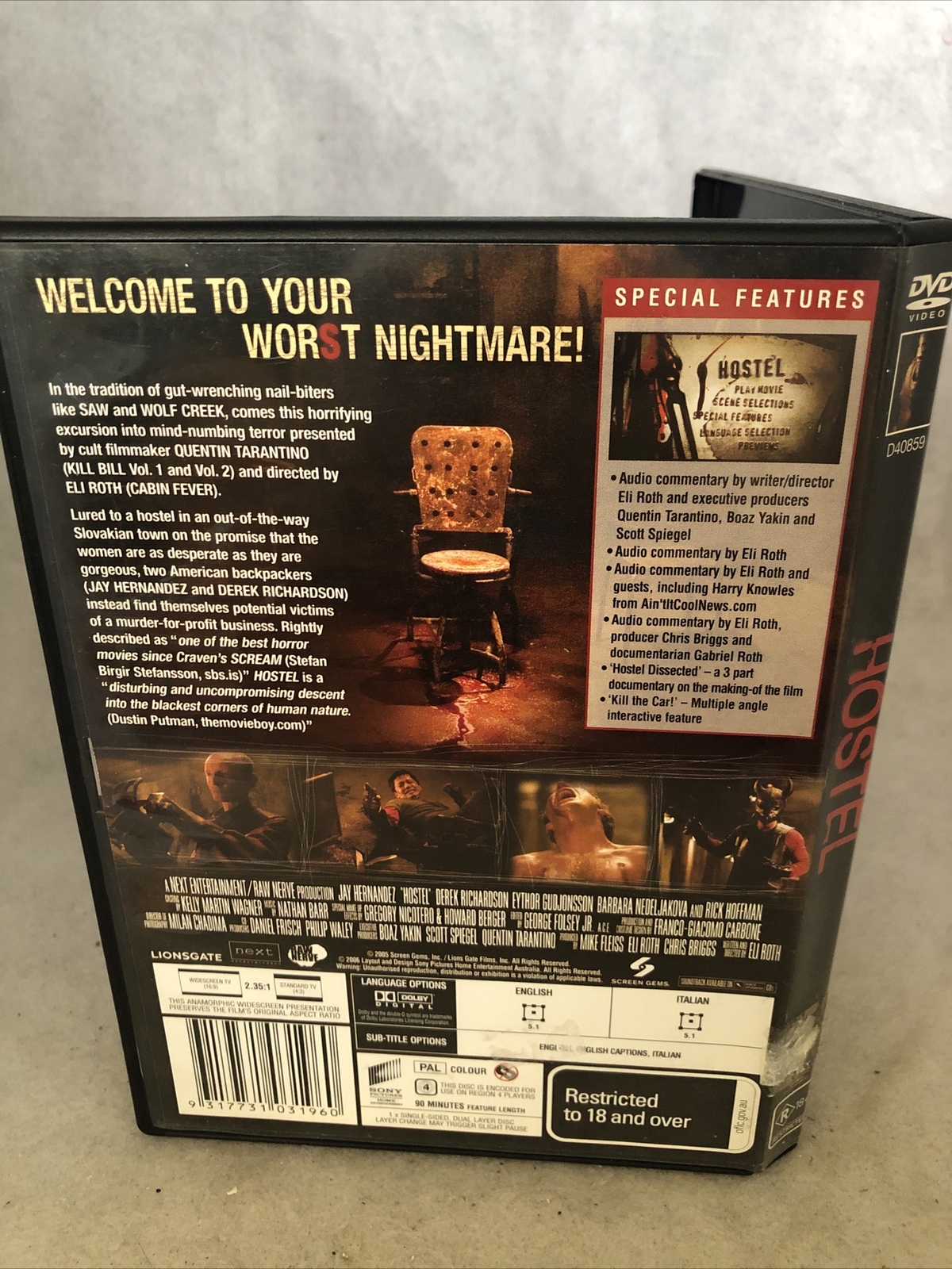 Hostel (DVD, 2005) VGC. Free Shipping. 9317731031960 | eBay Australia