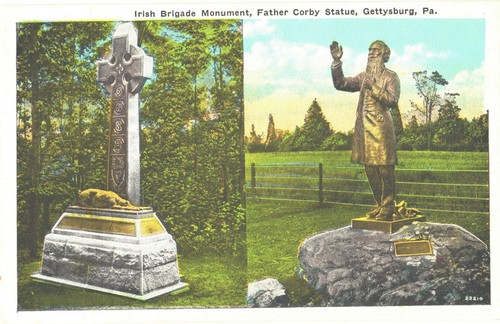 Irish Brigade Monument, Father Corby Statue Gettysburg, Pennsylvania ...