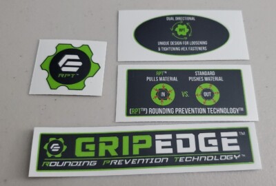 New RPT Grip Edge Tool Fastener sticker Decal | eBay
