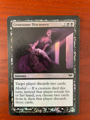 MTG Gruesome Discovery Foil CARD SINGLE USED EXCELLENT CONDITION SEE ...