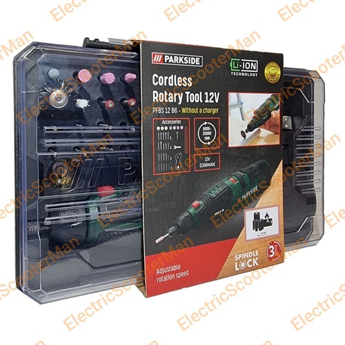 Parkside 12V Cordless Rotary Multi Tool Precision Drill Grinder +50 ...