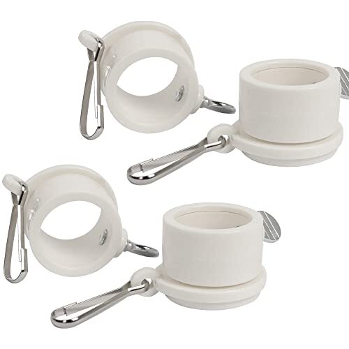 Flag Pole Rings,Tangle Free Flag Pole Mounting Clips, Rotating Flagpole ...