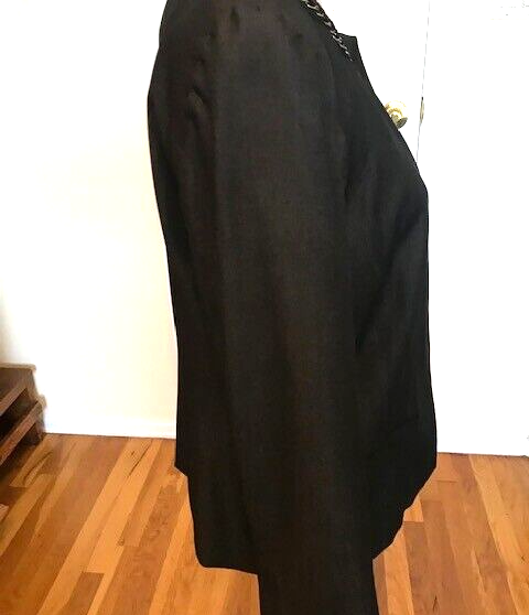 Tahari Black Jewel Neck Jacket ~ Size 14~ | eBay