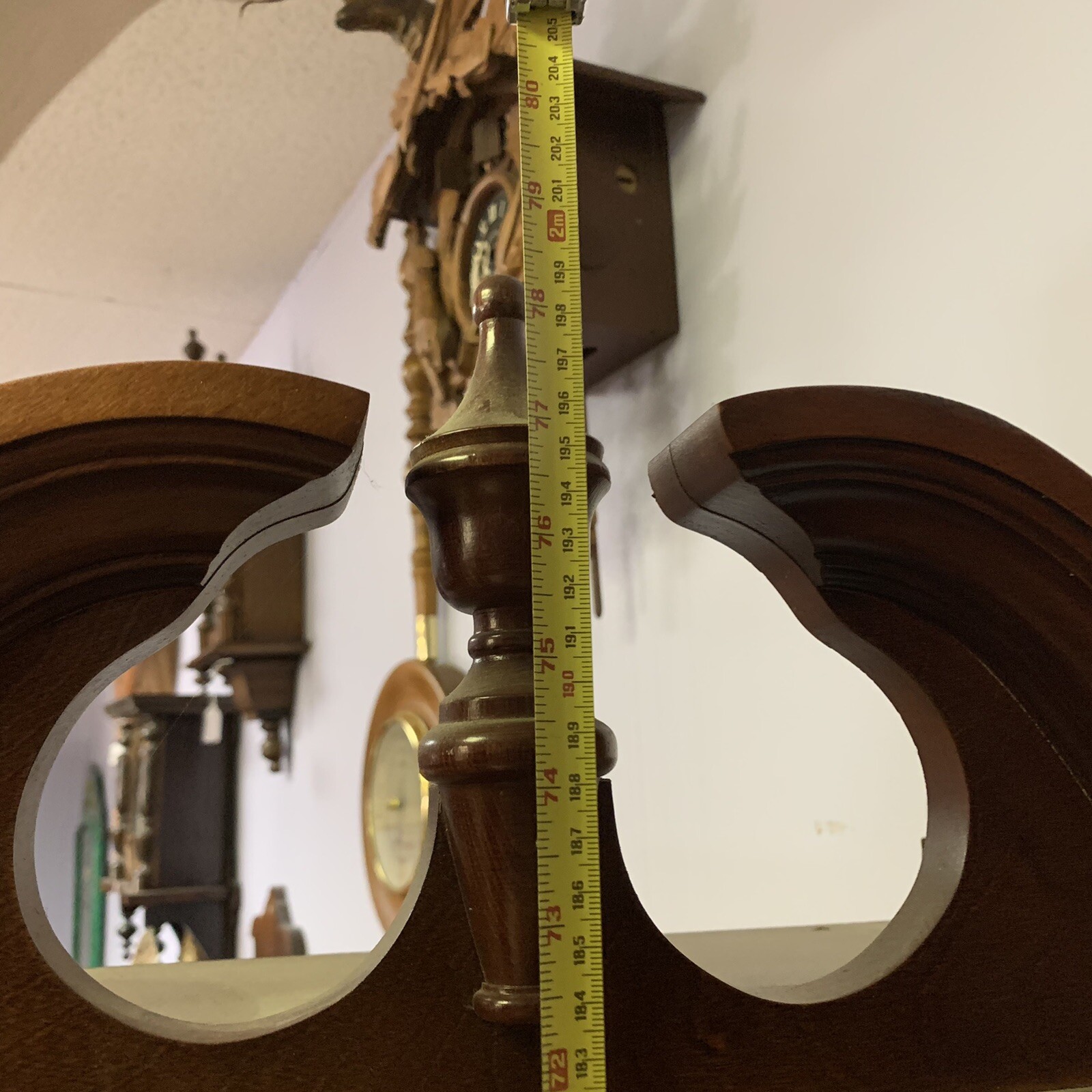 VTG 1996 Ridgeway Model #9412 Hand Carved Mahogany Wood 78" Grandfather ...