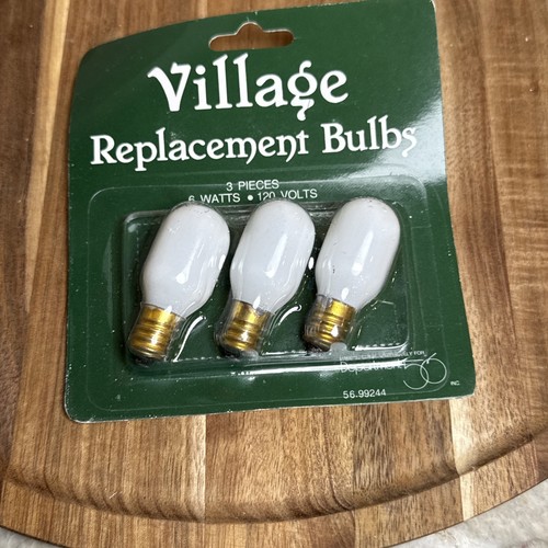 Dept 56 Replacement 120V Light Bulb for Villages 3 Bulbs 56.9924 NIP ...