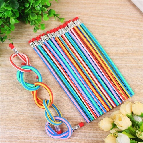 5/10pcs Candy Color Flexible Bendy Pencils Bendable Pencils for Student ...