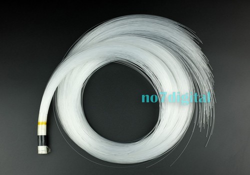 Clear Plastic Fiber Optic PMMA Optical Fiber 300p*4m*0.75mm End-Light ...