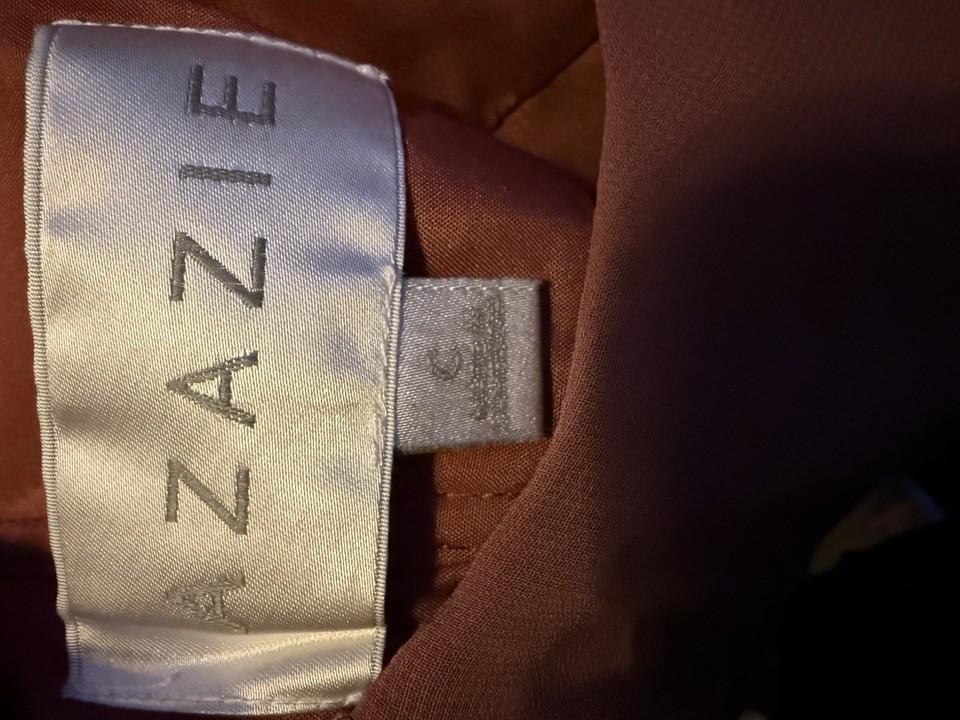 Azazie Bonnie Desert Rose A-Line Keyhole Ruched Chiffon Dress Size C ...