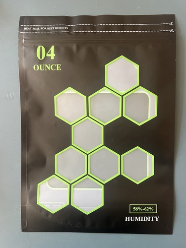 20Pcs 1/4LB Terp Lock & Seal Storage & Curing Bags 2-Way Humidity ...