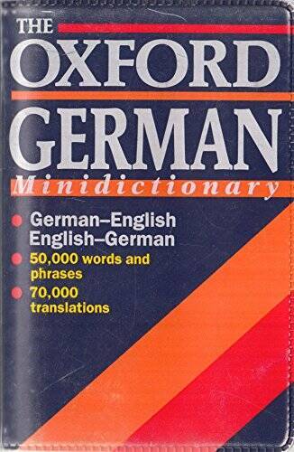 The Oxford German Minidictionary - Paperback By Prowe, Gunhild - GOOD ...