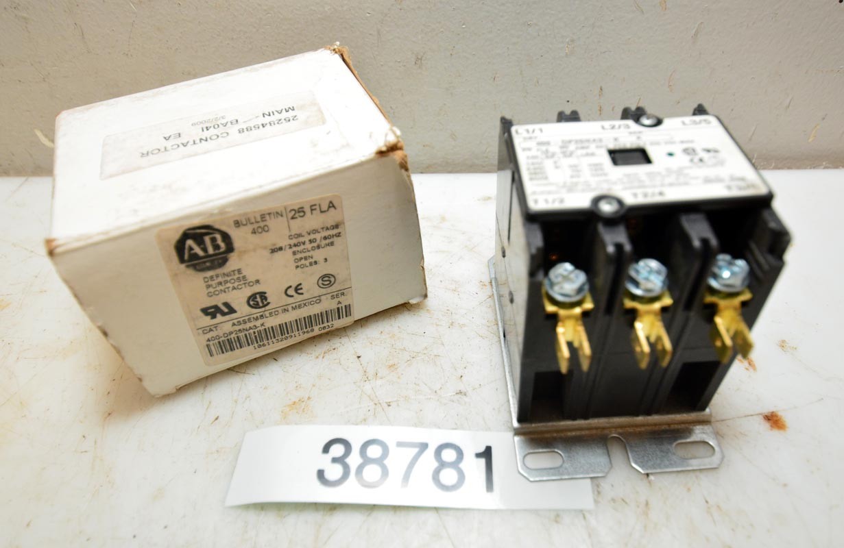 Allen Bradley Definite Purpose Contactor 400-DP25NA3-K (Inv.38781) | eBay
