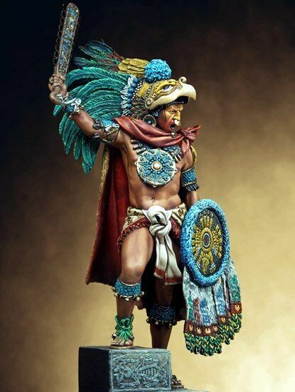 1/24 75mm Resin Figure Model Kit Indian Montezuma man Knight Warrior ...