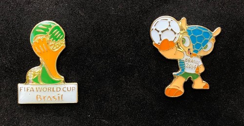 Brazil 2014 World Cup Mascot and Logo Pins (2 Pin Lot) | eBay