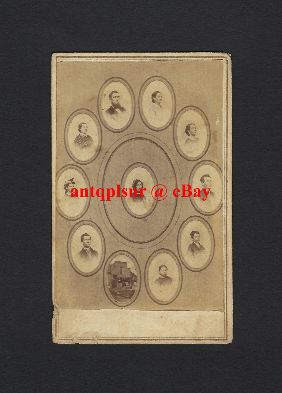 Composite CDV Photo of McCoy Family Group of Buffalo, West Virginia ...