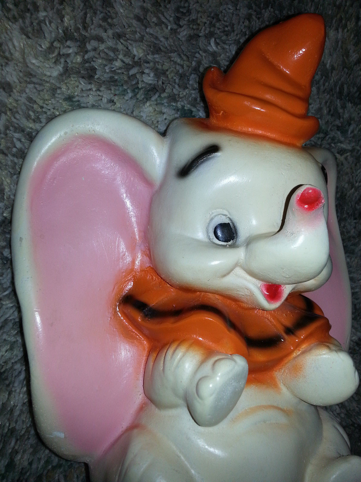 Vintage WALT DISNEY Old Fashioned DUMBO Coin BANK FIGURINE Collectible ...