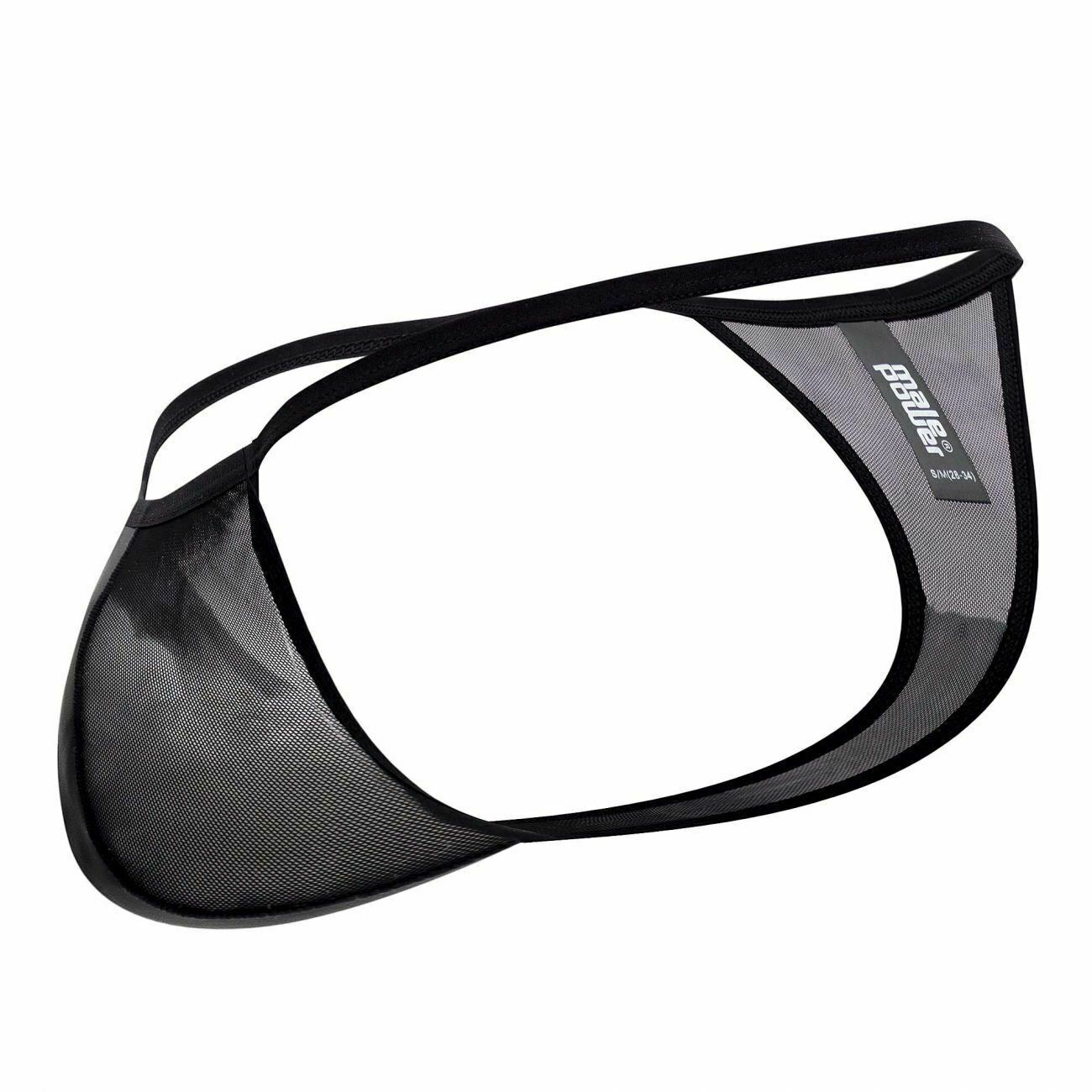 Male Power Landing Strip Micro Mesh Thong Underwear w/ Elastic ...